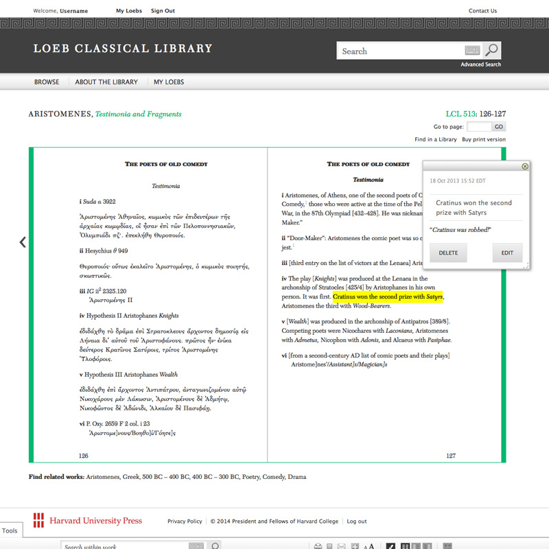 Η Loeb Classical Library σε ψηφιακή μορφή - Αρχαιολογία Online